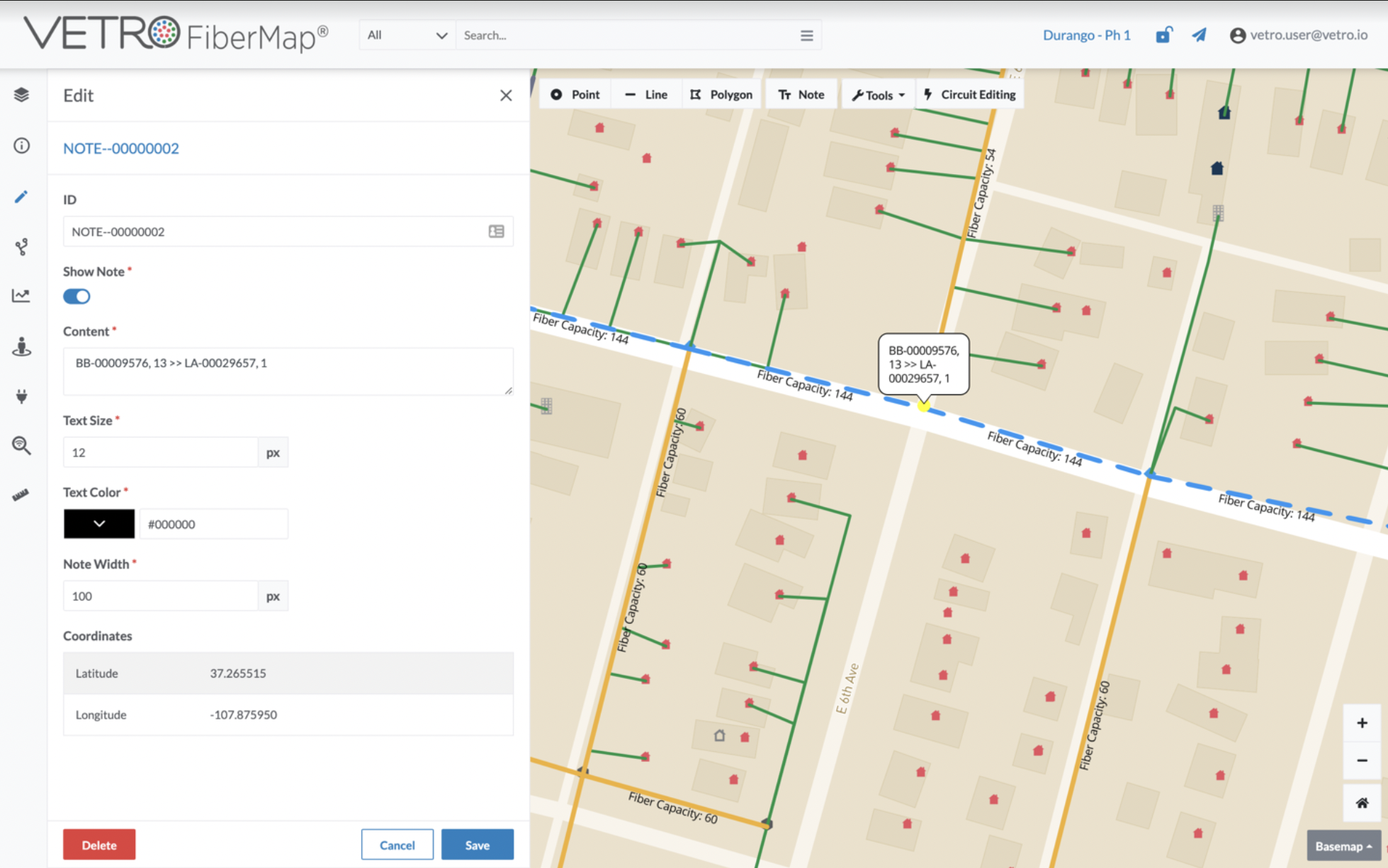 VETRO | Fiber Management | VETRO FiberMap